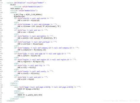 Xml文件中ifchoose和where的作用xml Choose When Csdn博客