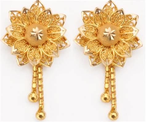 Ladies Fashion Fun Ladies New Gold Bridal Earrings Designs 2013 14