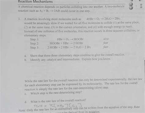 Solved A Chemical Reaction Depends On Particles Colliding Chegg Com