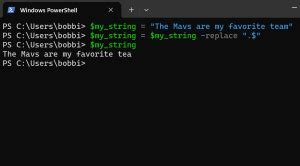 PowerShell How To Remove Last Character From String Collecting Wisdom
