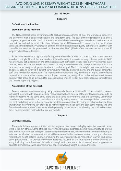 Nursing Capstone Sample That You Can Use To Get Help In Writing A Capstone Paper Check It Out