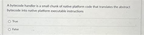 Solved A Bytecode Handler Is A Small Chunk Of Native
