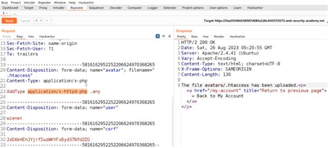 Portswigger File Upload Vulnerabilities Walkthrough