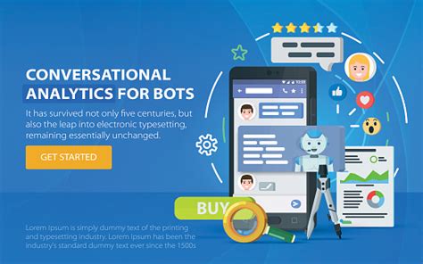 Chatbot 비즈니스 개념입니다 메신저 창입니다 채팅 및 메시징 개념 Chatbot 그리고 미래의 마케팅 분석입니다 디자인에 대한 스톡 벡터 아트 및 기타 이미지 Istock