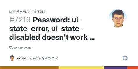 Password Ui State Error Ui State Disabled Doesnt Work In Pf10