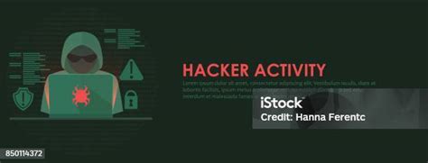 해커 활동 배너입니다 프로그래머 쓰기 바이러스 및 해킹 기업 재무와 산업에 대한 스톡 벡터 아트 및 기타 이미지 기업 재무와 산업 다크 웹 디자인 Istock