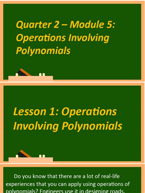 Operations Involving Polynomials Pdf
