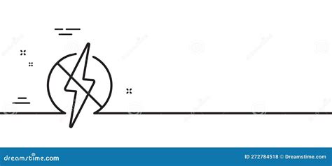 Antistatic Line Icon Lightning Bolt Sign Vector Stock Illustration Illustration Of Charge