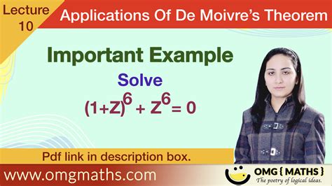 Applications Of De Moivres Theorem Omg Maths