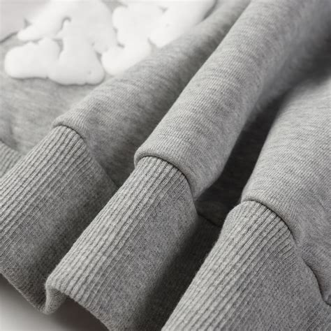 Sudaderas Denim Tears Light Gray With Flowers The Foot Planet