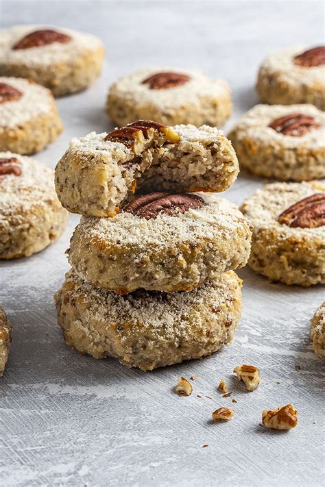 {keto Vegan Gluten Free} Pecan Sandies Recipe Low Sugar Recipes