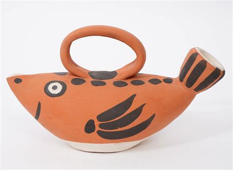 Pablo Picasso Pablo Picasso Fish Subject Madoura Pitcher Mutualart