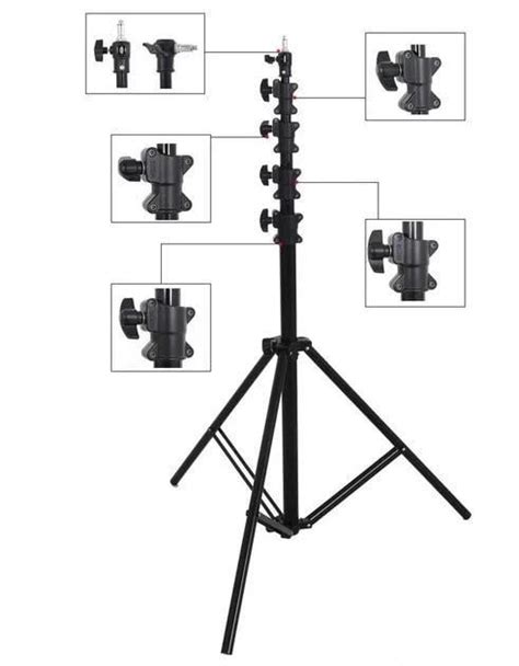 ᐉ Штатив тренога универсальный для софтбокса кольцевой лампы камеры 4 7 м 00012 • Купить в