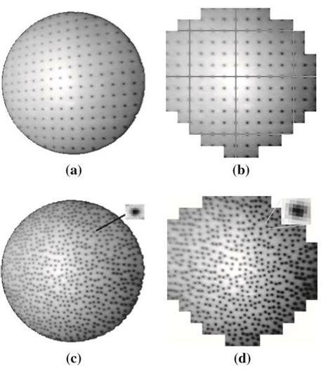 A Borescope Image Of Calibration Grid B Reconstructed Calibration