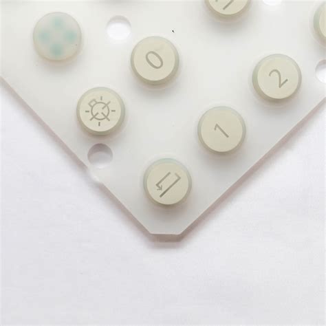 What Are The Options For The Button Color Of The Silicone Rubber Keypad