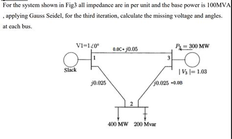 For The System Shown In Fig3 ﻿all Impedance Are In