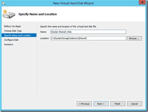 Hyper V Cluster With Shared Vhd Create Vhdx Files And Cluster 4sysops
