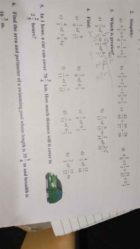 Here Are The Questions 2 Simplify A 5 Times Frac 1 5 Frac 1