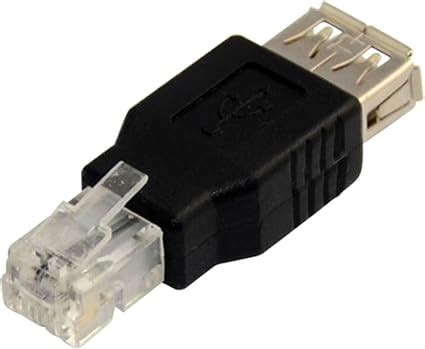 A Female To Telephone Phone USB Type Cable Line Connector Adapter Plugs Amazon Co Uk