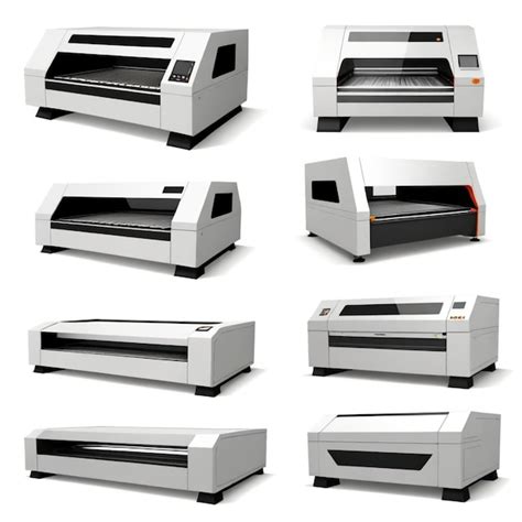 Lasercutter Vector Set White Background Isolated A High Quality Image