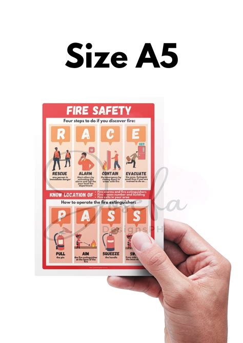 Fire Safety Poster With Free Printable Racepass Id 50 Off