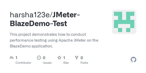 Github Harsha123ejmeter Blazedemo Test This Project Demonstrates How To Conduct Performance