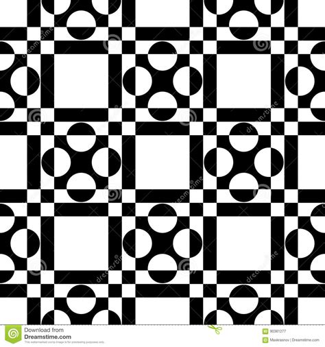 Seamless Grid Pattern Stock Vector Illustration Of Ornament 90381277