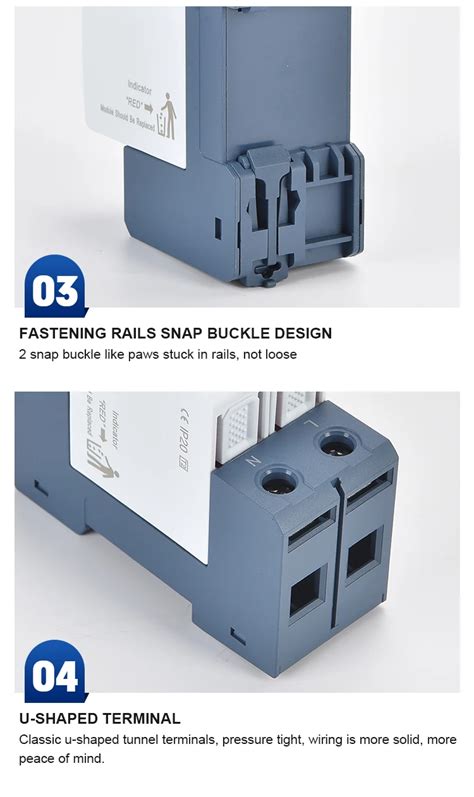 Rs485 Spd Din Rail Signal Surge Protector Low Voltage Pv