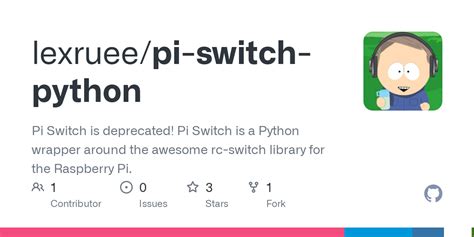 github lexruee pi switch python pi switch is deprecated pi switch
