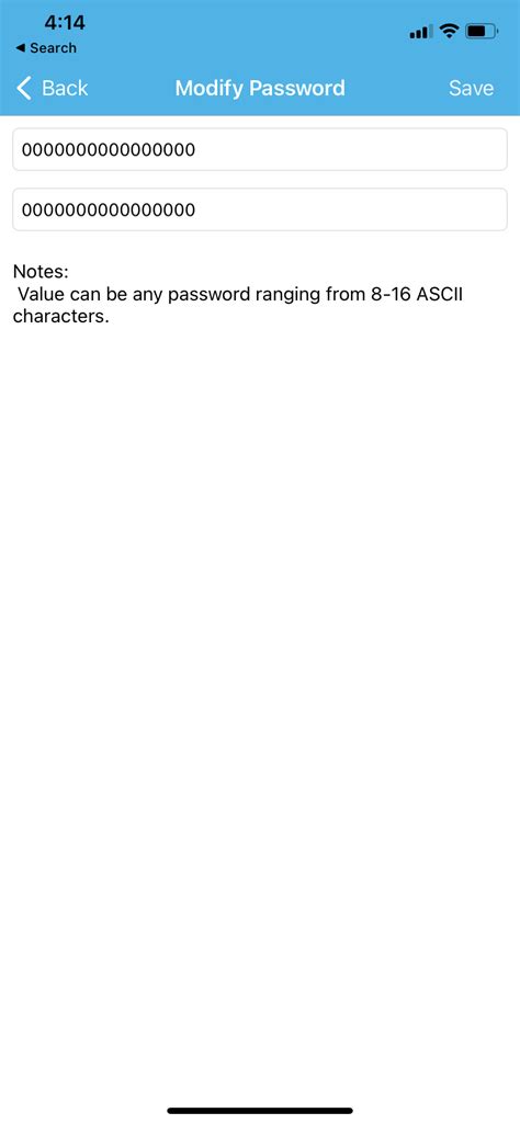 7 Modify Password Ios Blue Charm Beacons