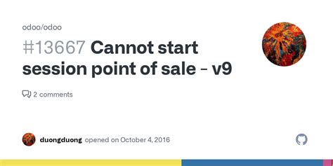 Cannot Start Session Point Of Sale V9 Issue 13667 Odoo Odoo GitHub