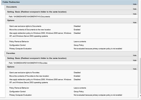 Group Policy Folder Redirection Issues Microsoft Qanda
