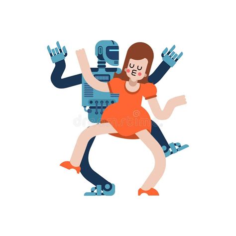 Dancing Robot Girl Stock Illustrations 261 Dancing Robot Girl Stock