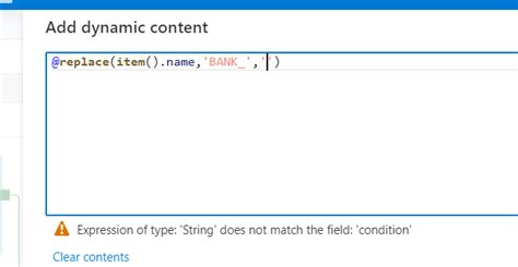String Does Not Match The Field Condition In Data Fcatory Filter Activity Microsoft Qanda