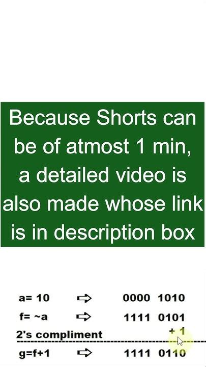 2s Complement Program In Python 2s Complement In Python Shorts Bintuharwani Pythontutorial