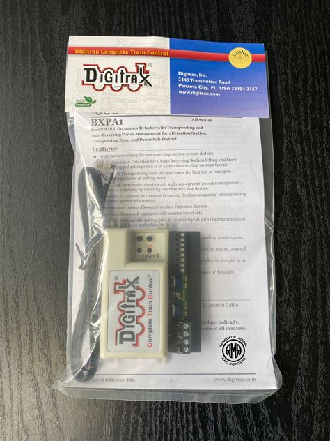 Digitrax Bxpa1 Loconet Dcc Auto Reverser Detection Transponding Power Renegade Model Railroading