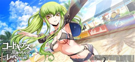 C C Code Geass Code Geass Lost Stories Highres Official Art Breasts Green Hair Long