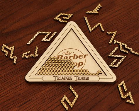 Triangle Puzzle Tangle Jigsaw Puzzle Svg Laser Cutting Etsy