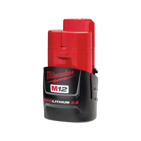 Milwaukee M12 Redlithium Cp 12 Volt 2 Ah Lithium Ion Battery Pack 1 Pc