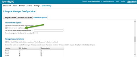 Sailpoint Identityiq — Enable Self Service Registration