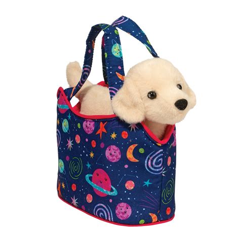 cosmic swirl sassy sak with yellow lab douglas toys