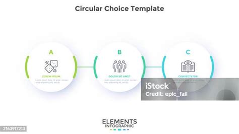 가로로 배치된 세 개의 연결된 종이 흰색 원이 있는 프로세스 차트 스타트업 개발의 3단계 개념 현대 인포 그래픽 디자인 템플릿 보고서에 대한 평면 벡터 그림입니다 인포