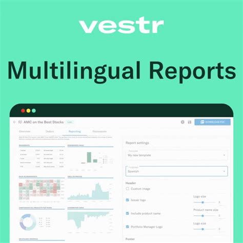 Vestr On Linkedin Multi Language Reports Advisors Can Generate Fully Customized Reports And…