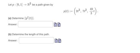 Solved Let P R Be A Path Given By P T Chegg