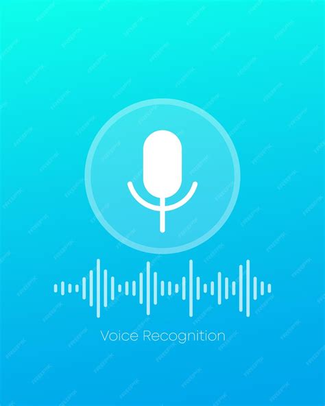 Premium Vector Voice And Audio Recognition Vector Design