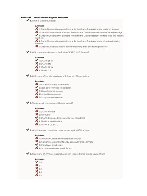 answers oracle sparc servers solution engineer assessment compress