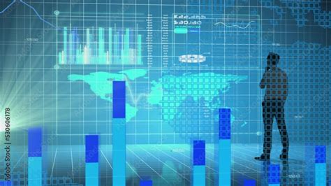 Animation Of Data Processing Over World Map And Caucasian Man Stock Video Adobe Stock