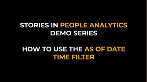 SAP Video Demo Series Video How To Use The As Of Date Time Filter