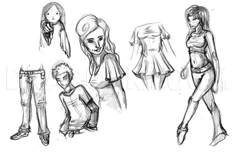 How To Draw Clothes Drawing Step By Step By Dawn DragoArt