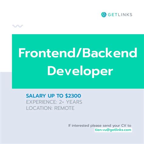 Tien Vu On Linkedin Remote Frontend Backend Remotely Frontend